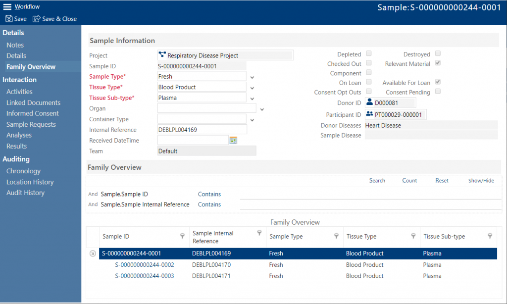 Using a LIMS to track sample movement | Achiever Medical LIMS auditing